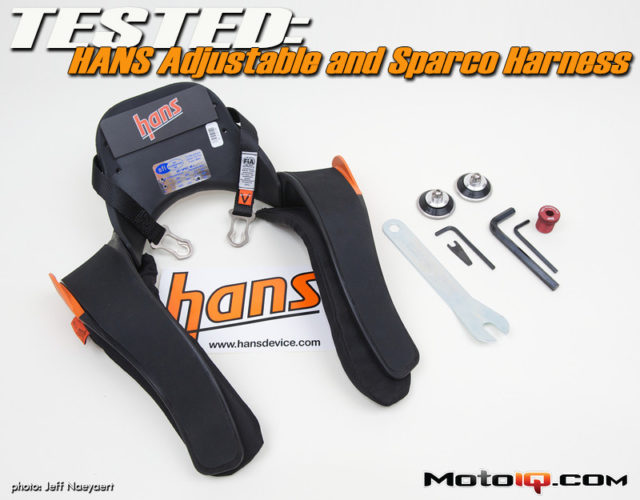 TESTED: HANS Adjustable and Sparco Harness - MotoIQ