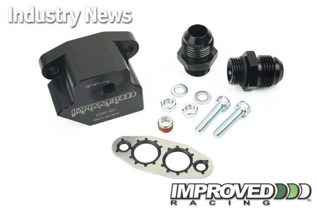 Improved Racing's Front-Sump LS oil cooler adapter - MotoIQ