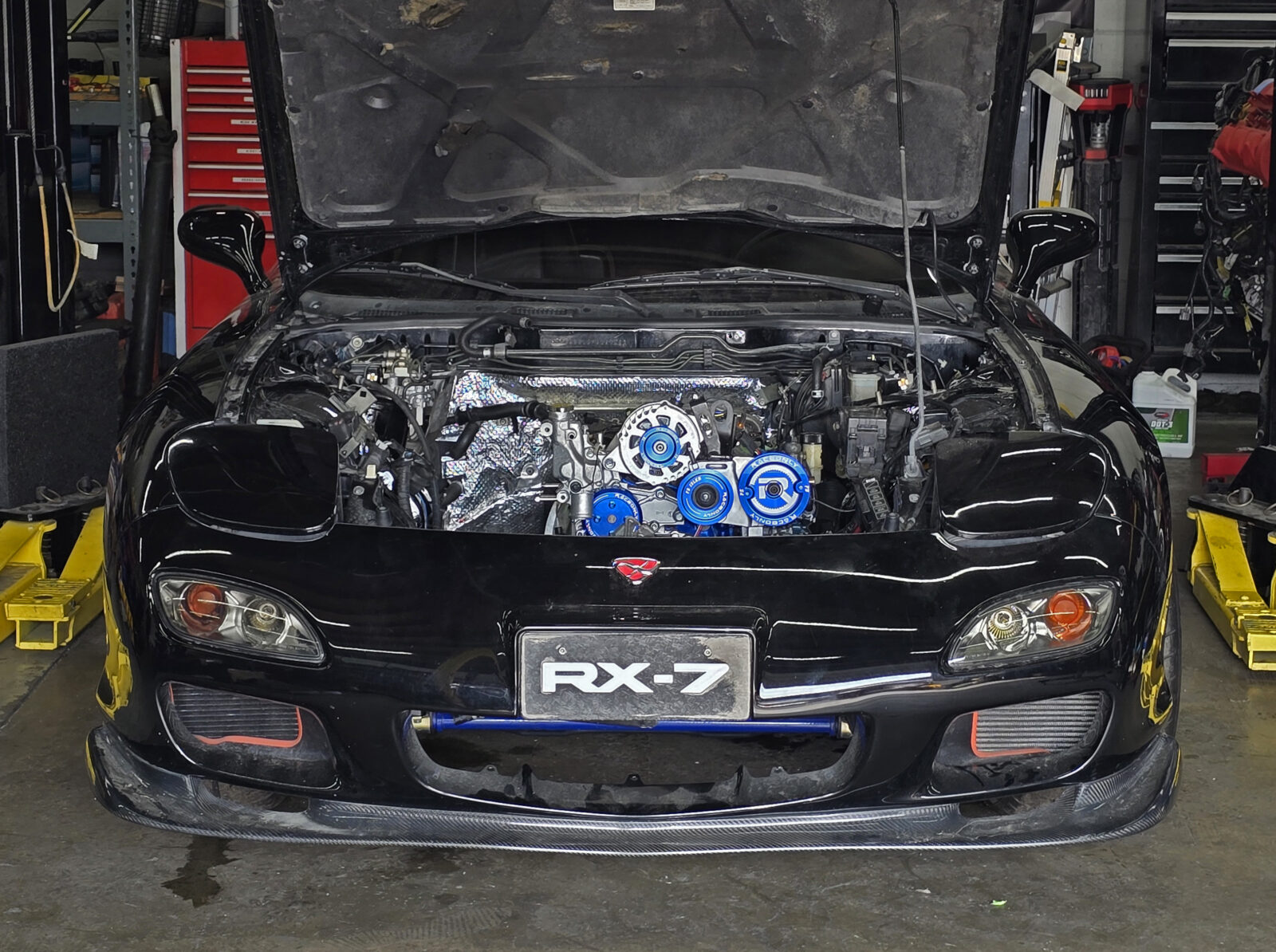 Project FD RX7 Restomod: Part 24 – Engine and Transmission Install ...